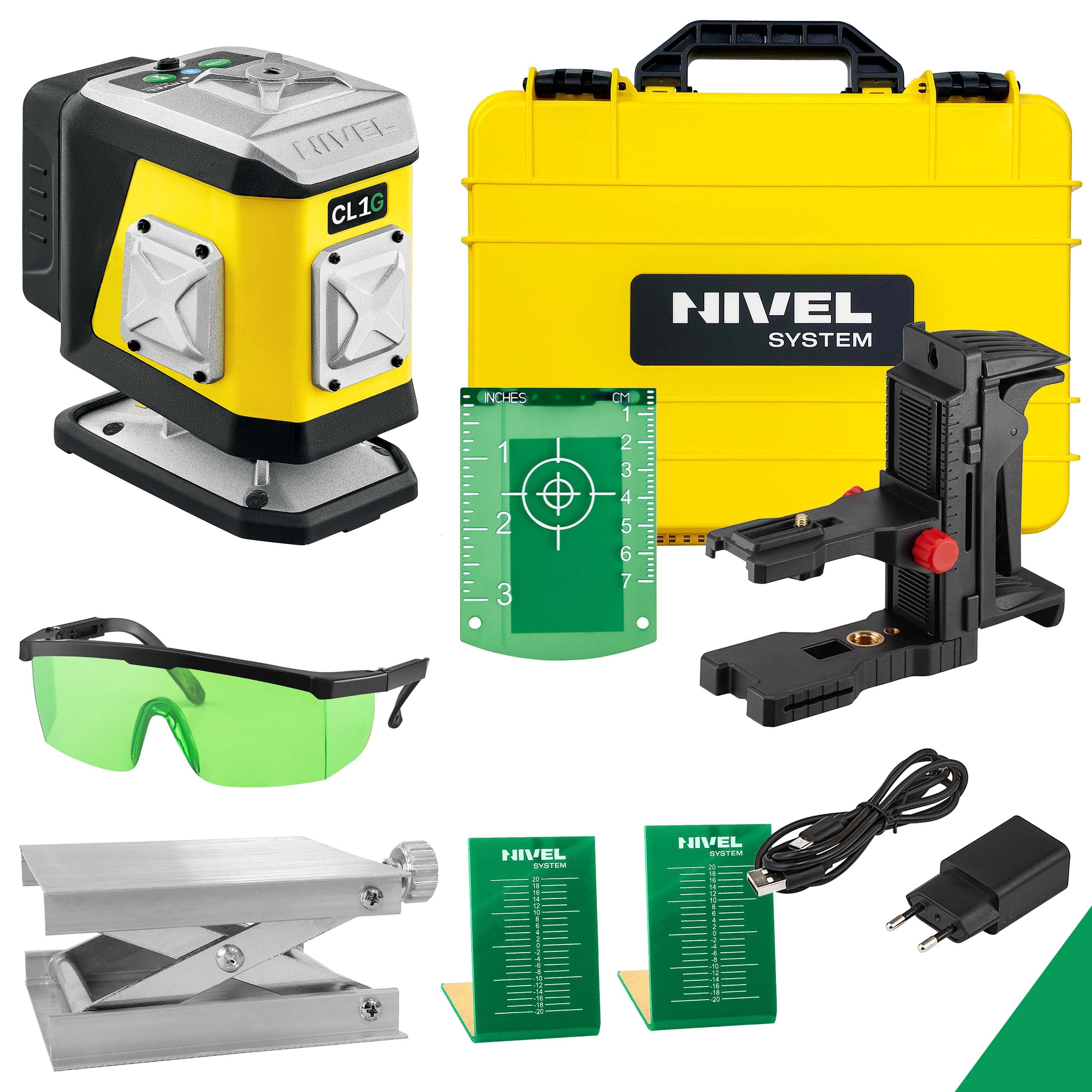 Laser krzyżowy Nivel System CL1G zielony | Sklep Maufer